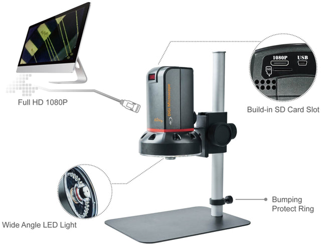 ViTiny UM30 HDMI/USB 4K Ultra HD Resolution Digital Microscope with 12 – Inspection Scopes