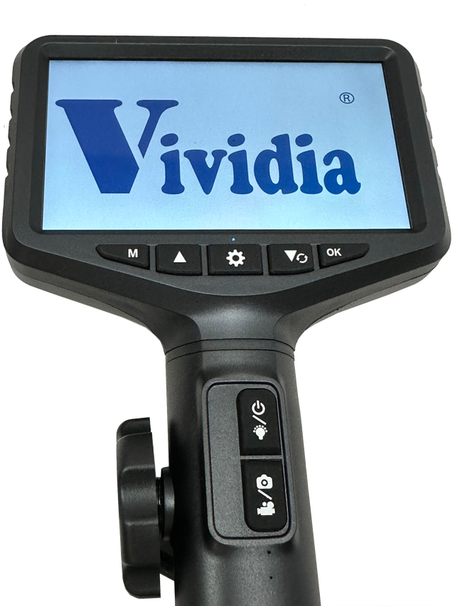 Vividia VA-3950 LCD 2-Way Articulation Video Borescope 3.9mm Diameter ...