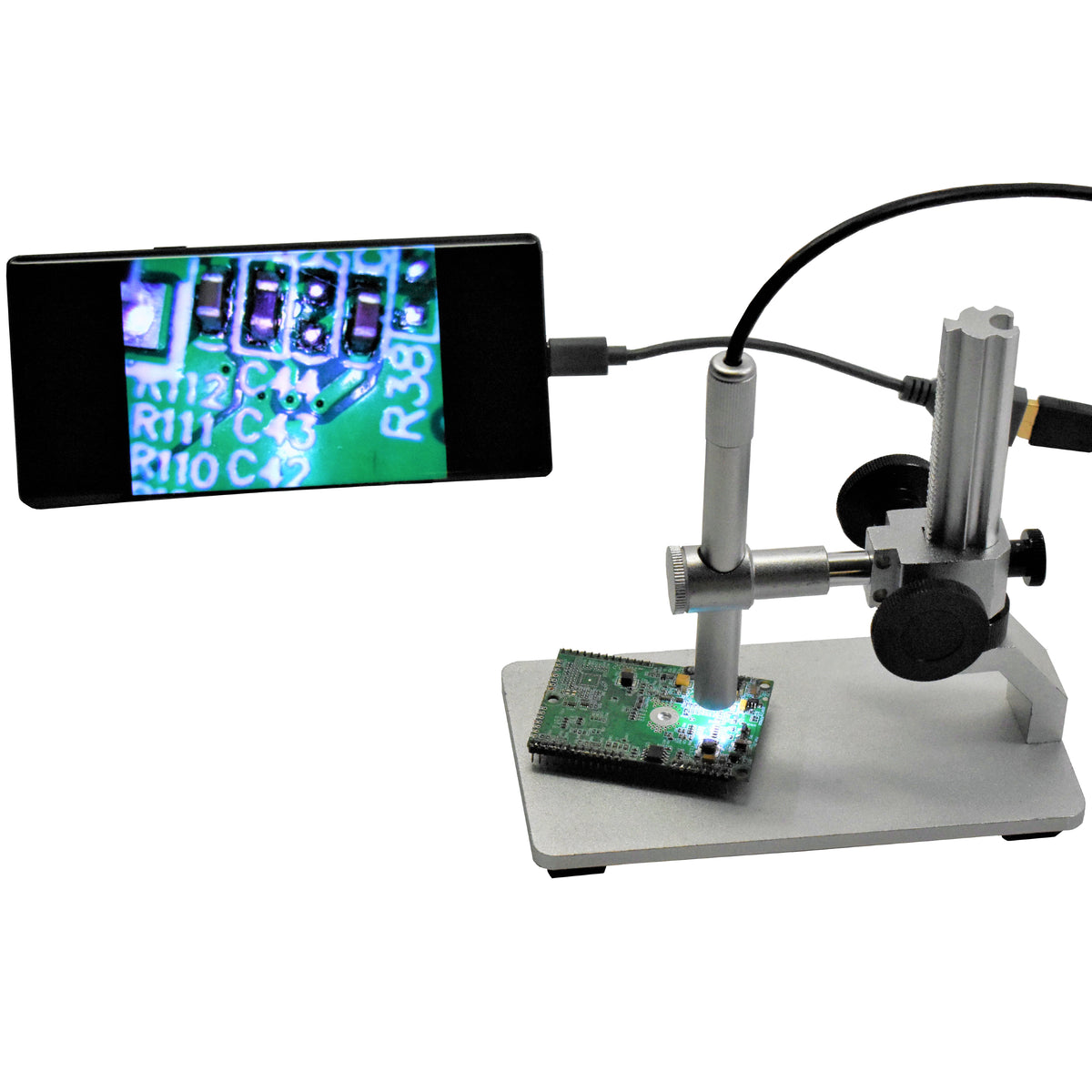 Vividia PM-110 USB Manual Focusable 5MP Digital Microscope w/ 500x Mag ...